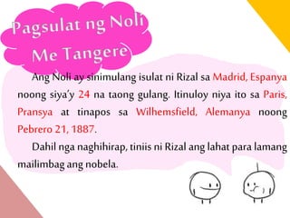 Ang Kasaysayan ng Noli Me Tangere | PPTX