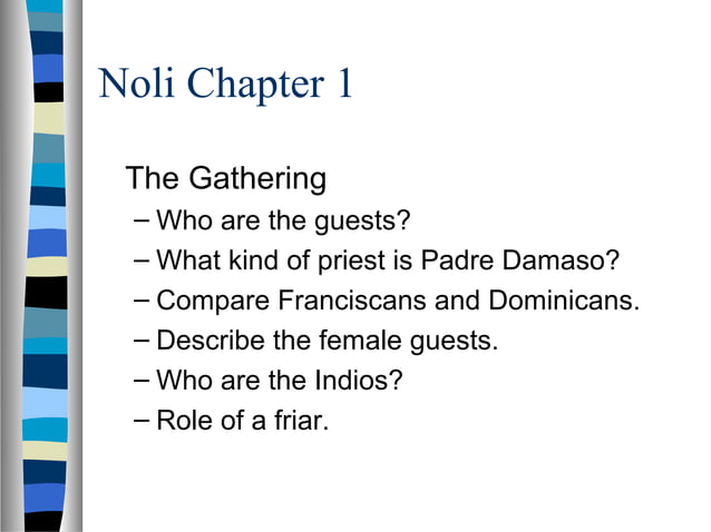 Noli | PPT | Books and Literature