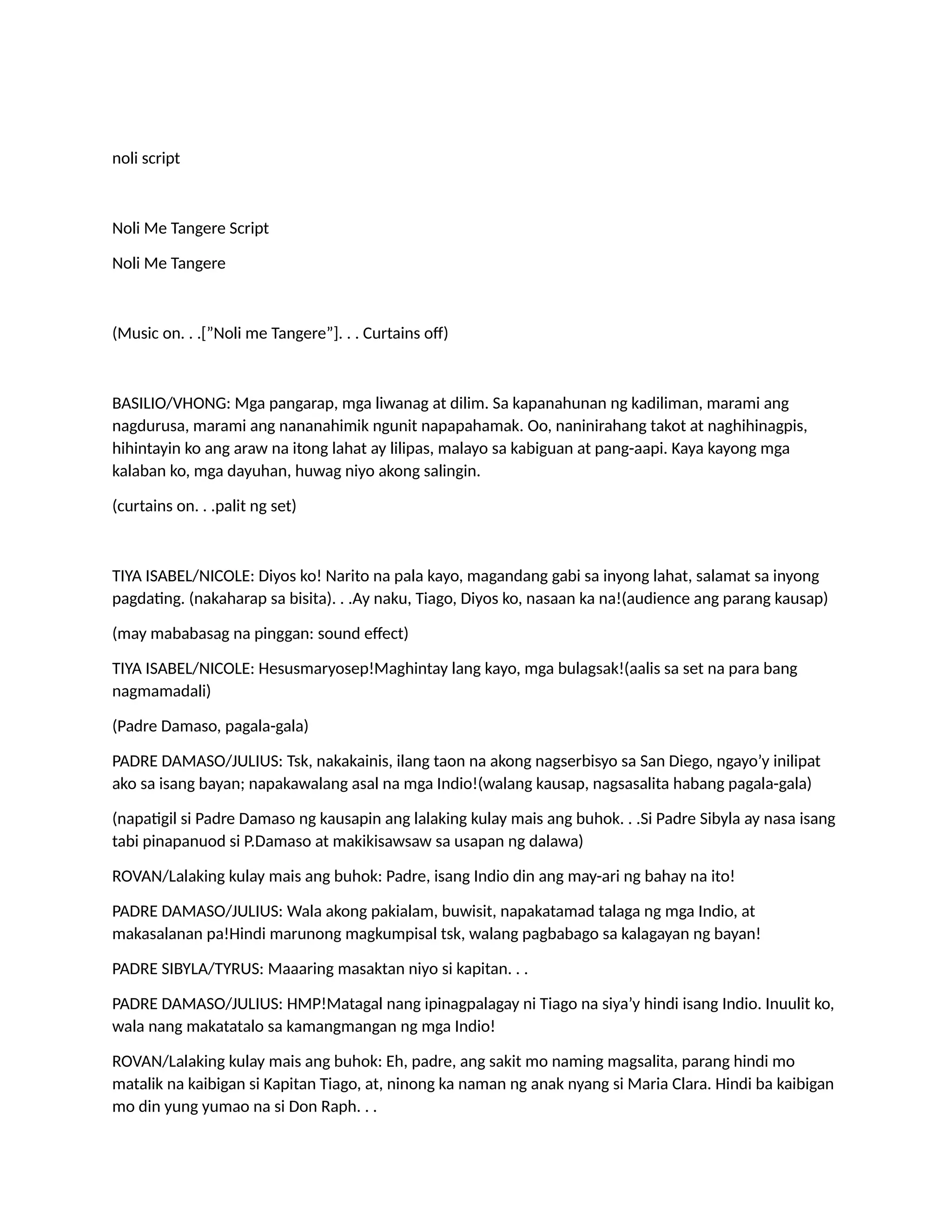 noli-me-tangere-script- for film showing | DOCX