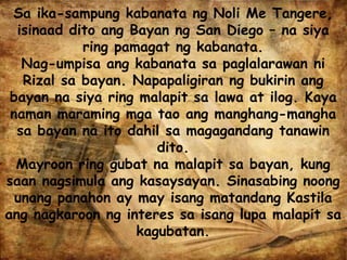 NOLI ME TANGERE 6-10 | PPTX