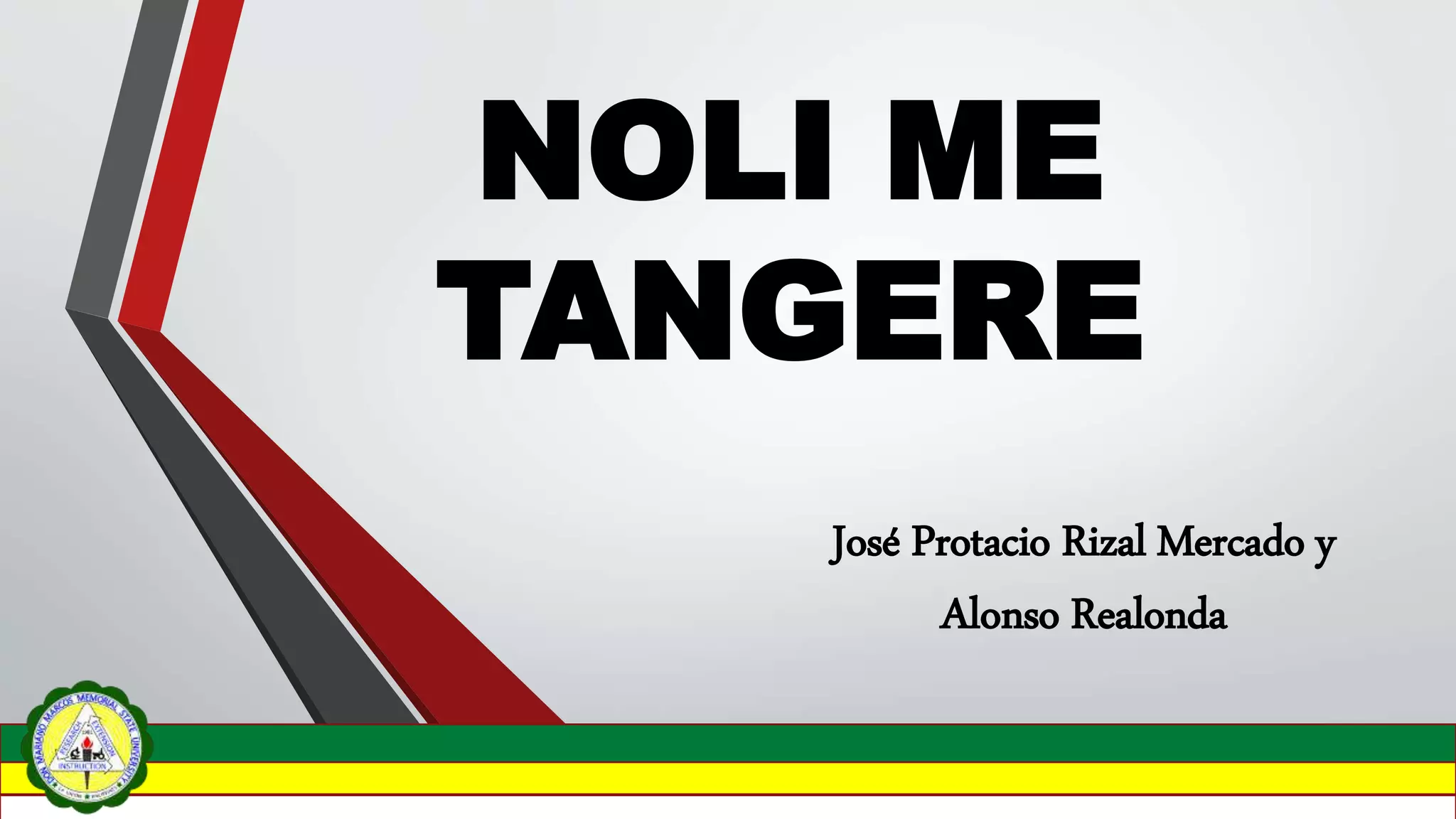 NOLI ME TANGERE | PPTX