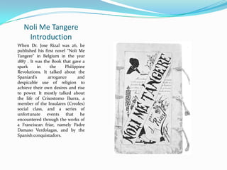 Noli and fili cover symbolisms | PPTX