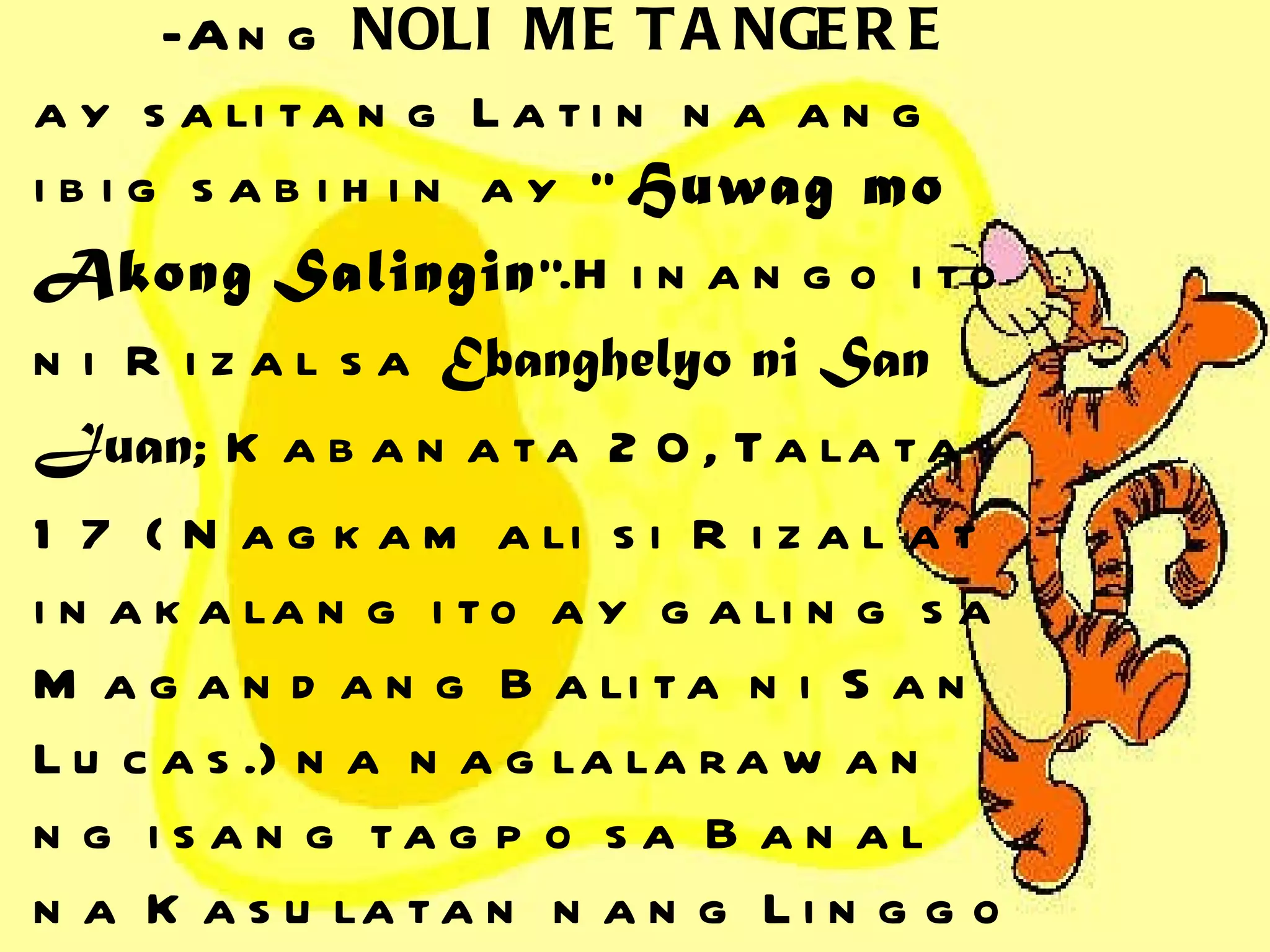Noli me tangere | PPT