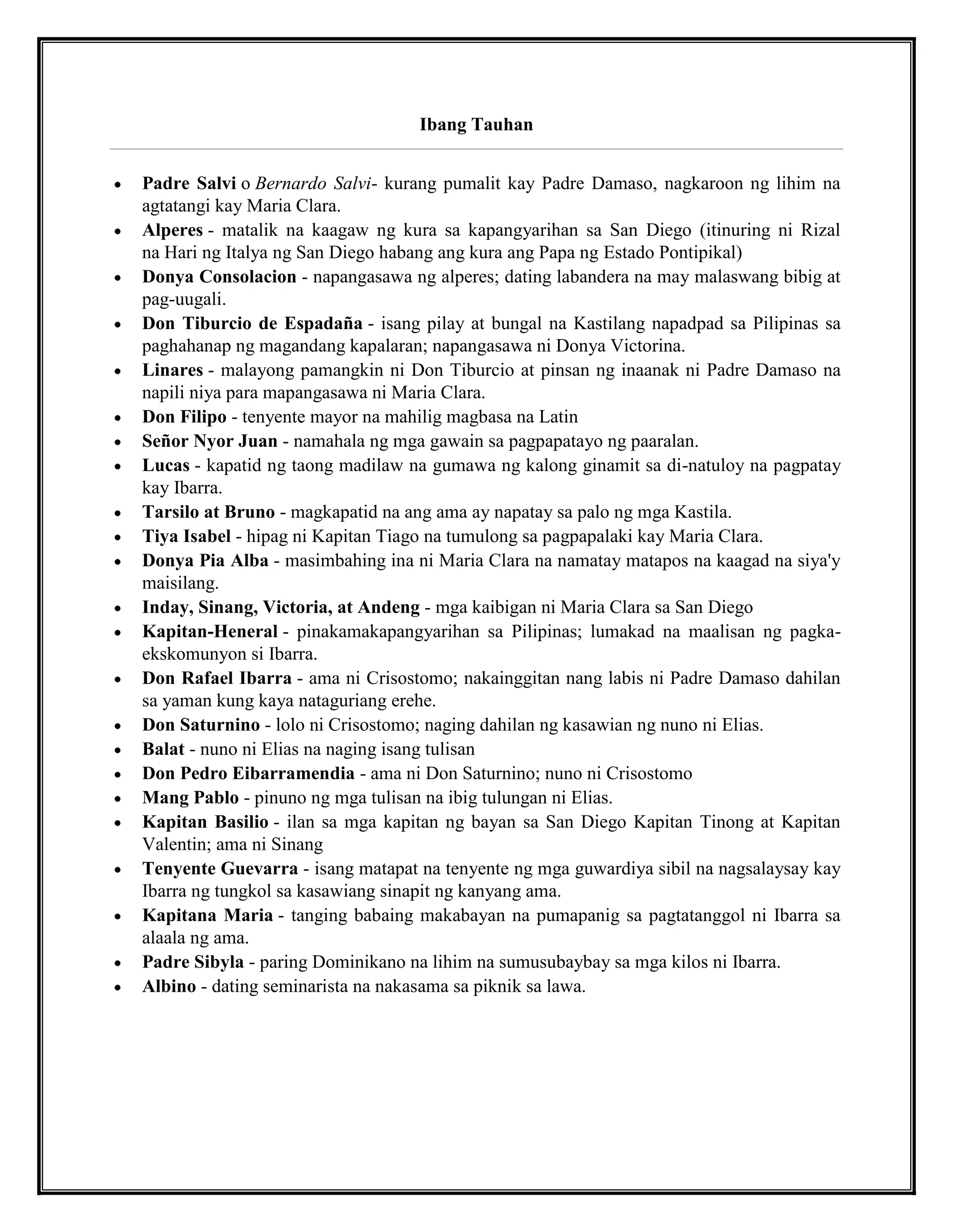 Noli Me Tangere (Filipino | DOCX