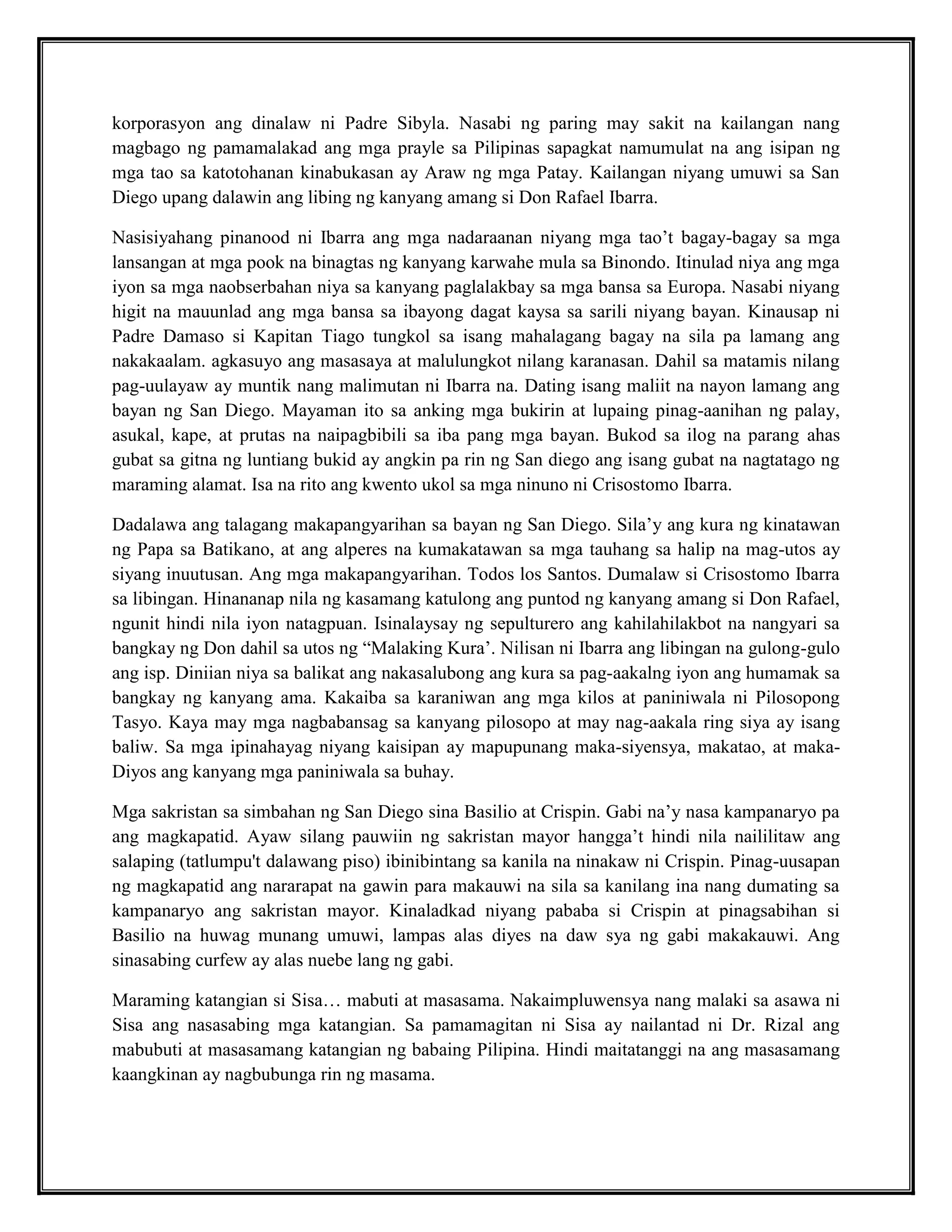 Noli Me Tangere (Filipino | DOCX