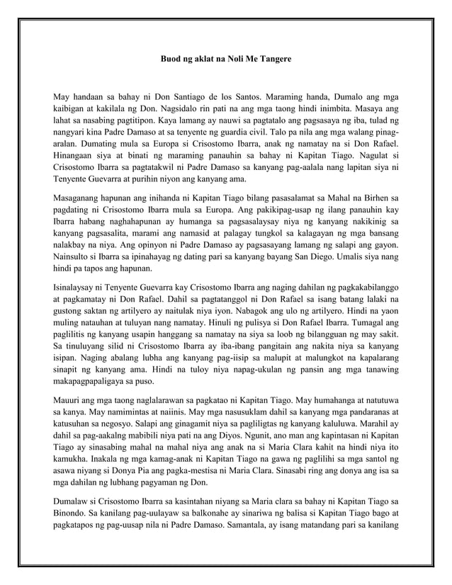 Noli Me Tangere (Filipino | DOCX