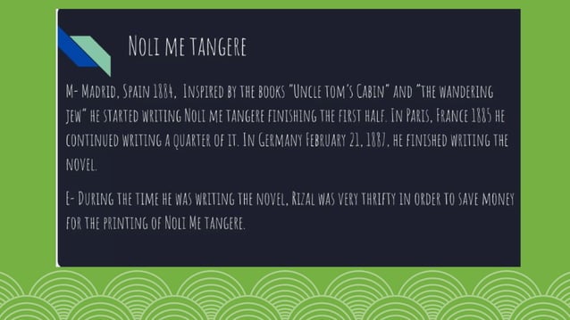 THE BRIEF HISTORY OF NOLI ME TANGERE.pptx | Fiction | Books and Literature