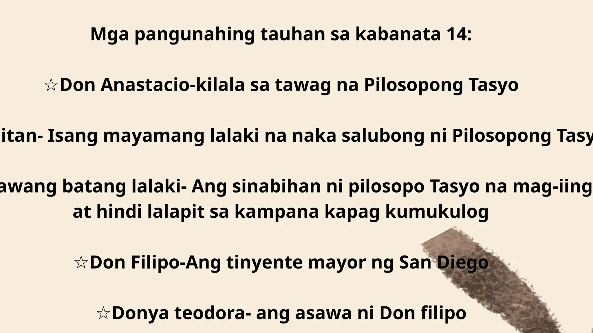 NOLI ME TANGERE KABANATA 14 ang pilosopong tasyo | PPT