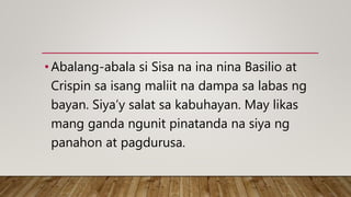 Noli me tangere kabanata 16 | PPTX