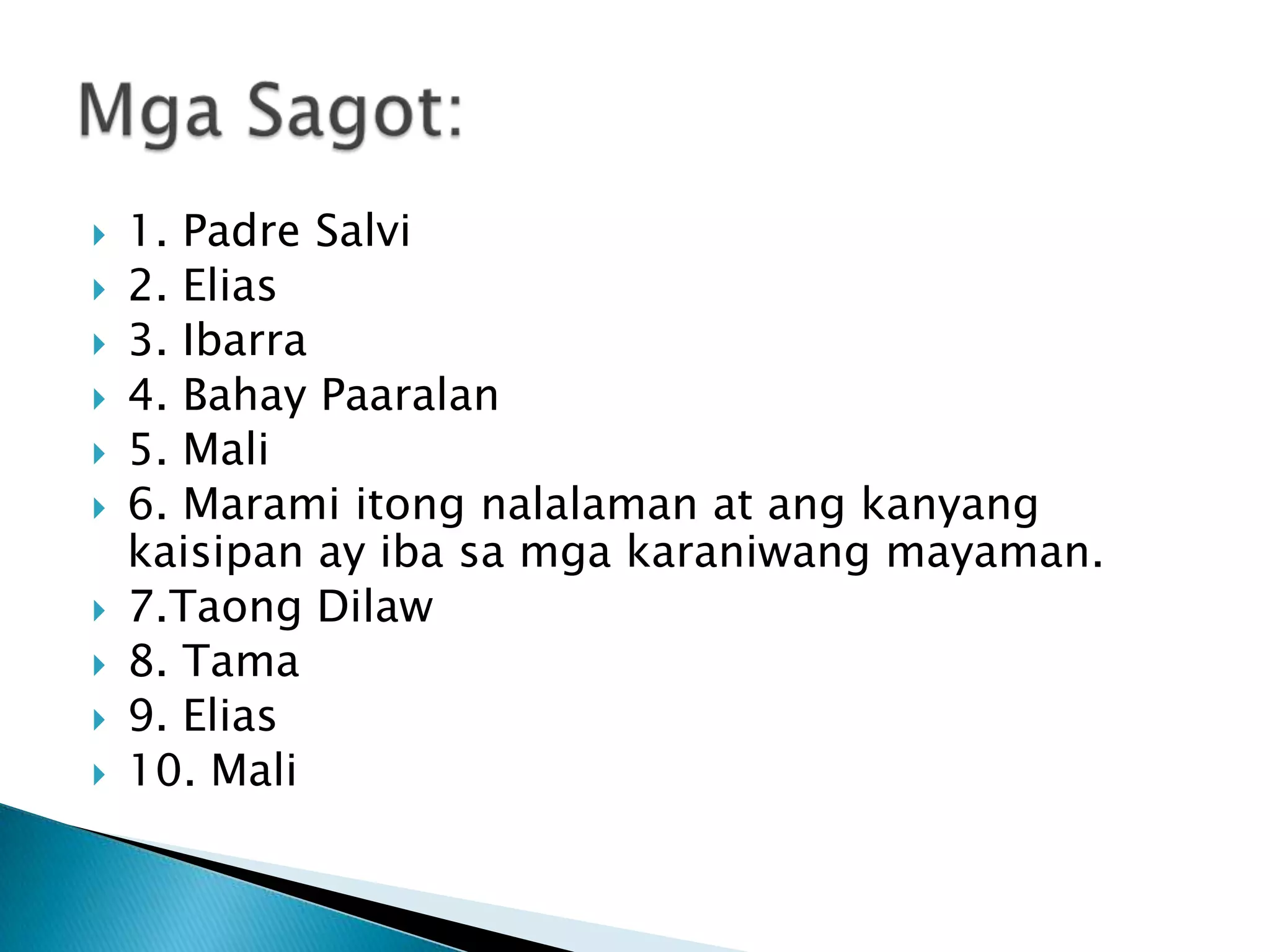 Noli me tangere kabanata 33 | PPTX