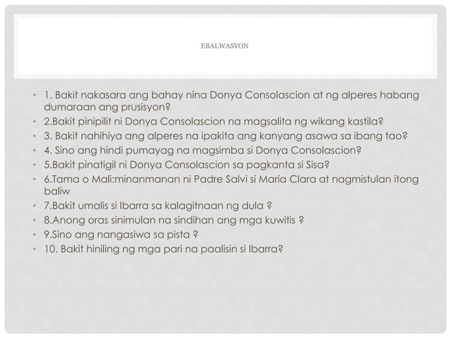 Noli me tangere kabanata 39-40 | PPTX