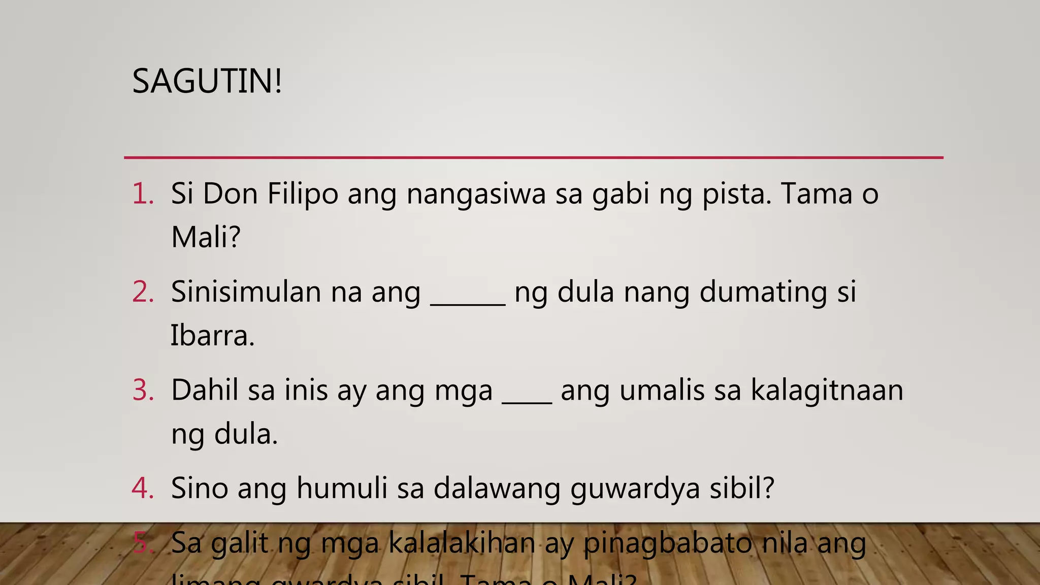 Noli me tangere kabanata 40 | PPTX