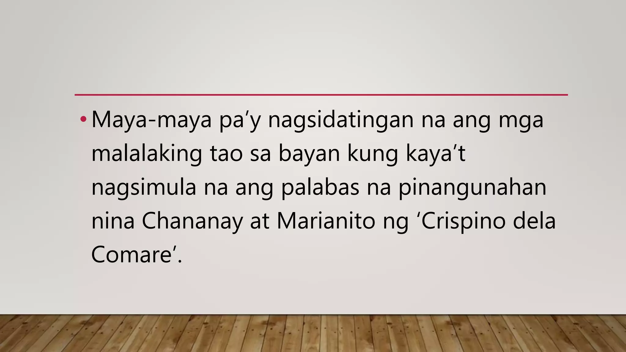 Noli me tangere kabanata 40 | PPTX