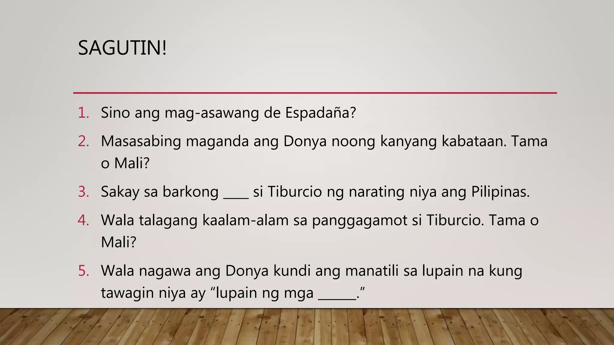 Noli me tangere kabanata 42 | PPTX