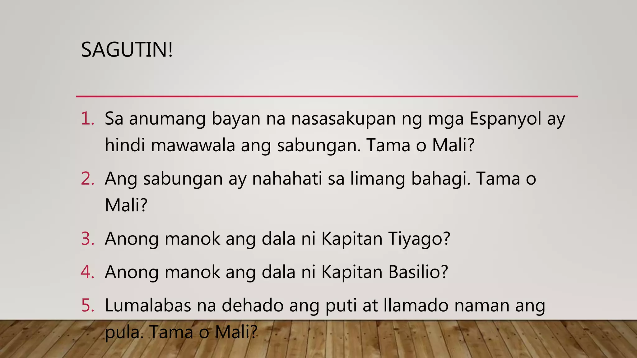 Noli me tangere kabanata 46 | PPTX