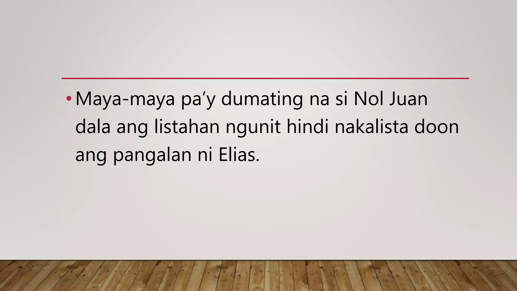 Noli me tangere kabanata 48 | PPTX