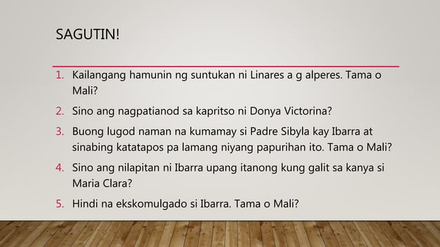 Noli me tangere kabanata 51 | PPTX