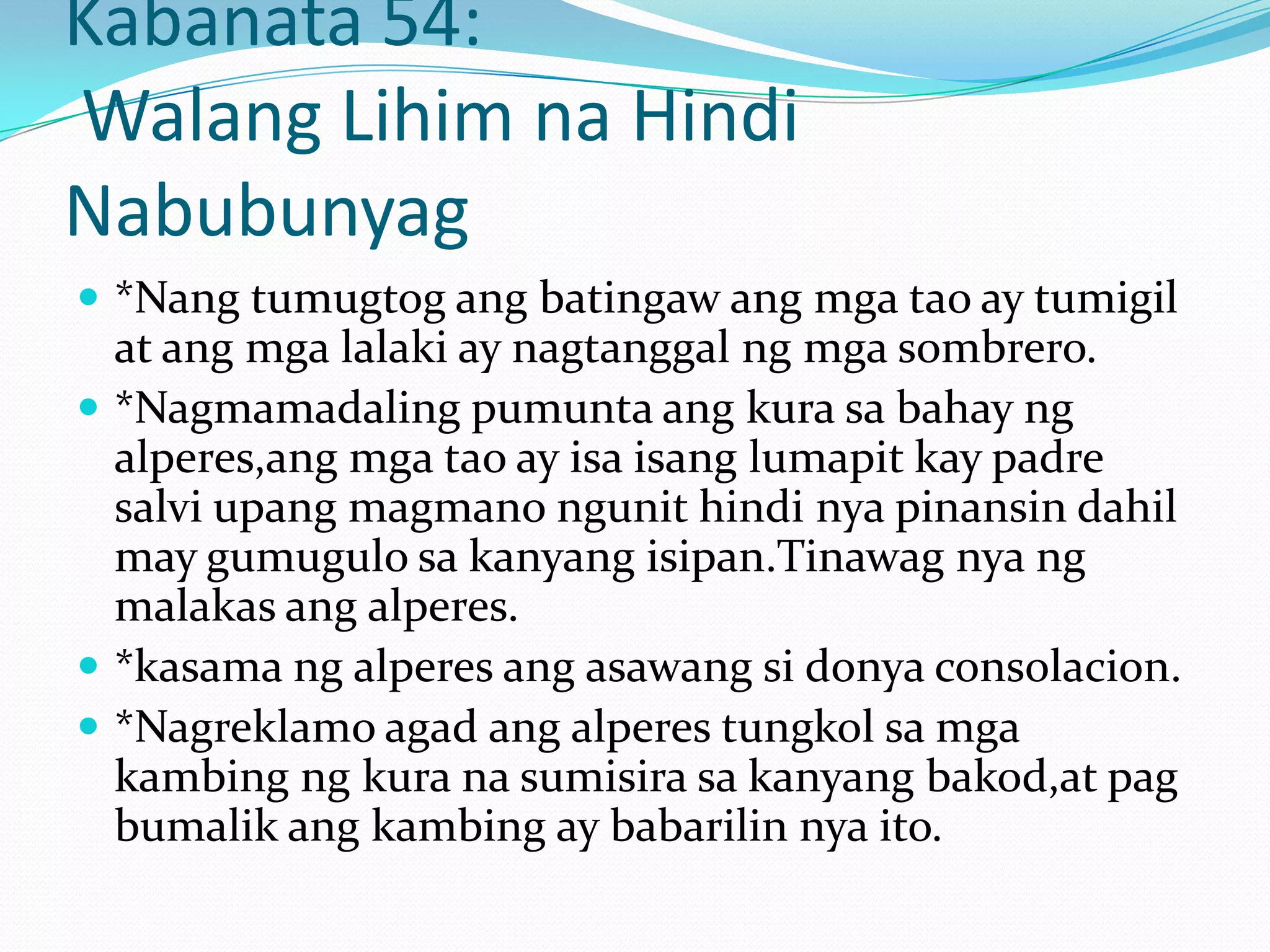 Noli me tangere kabanata 53 54 | PPTX