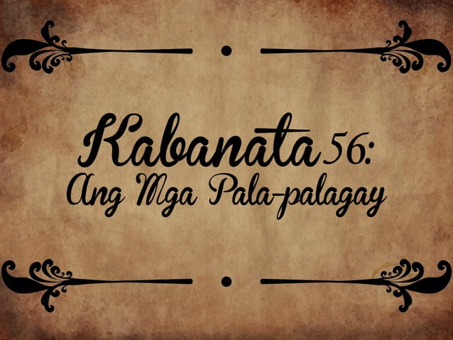 Noli me tangere kabanata 55 56 | PPT