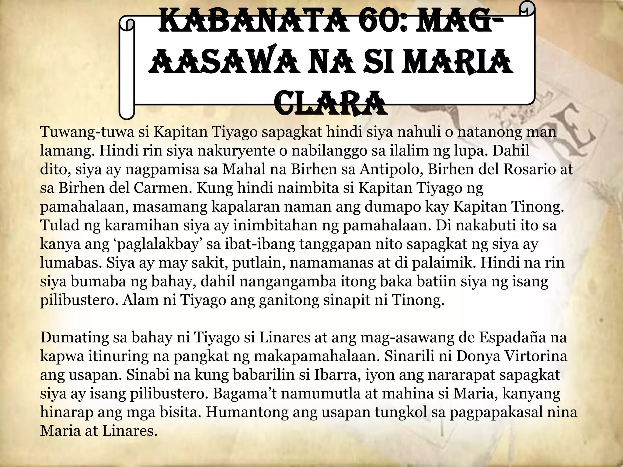 Noli me tangere kabanata 59 60 | PPTX