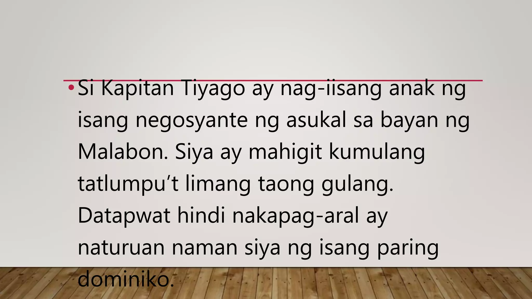 Noli me tangere kabanata 6 | PPTX