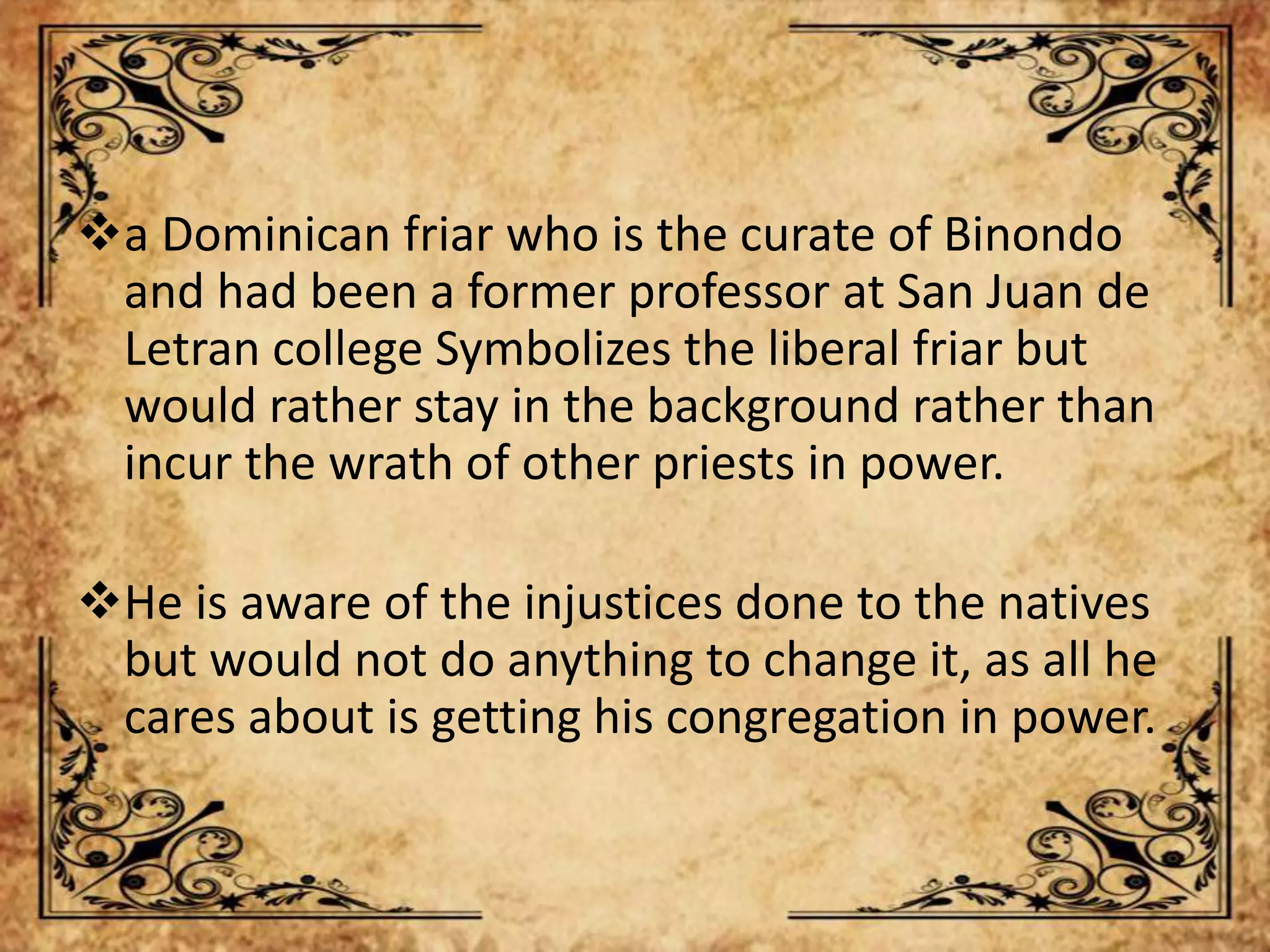 Noli me tangere characters | PPTX