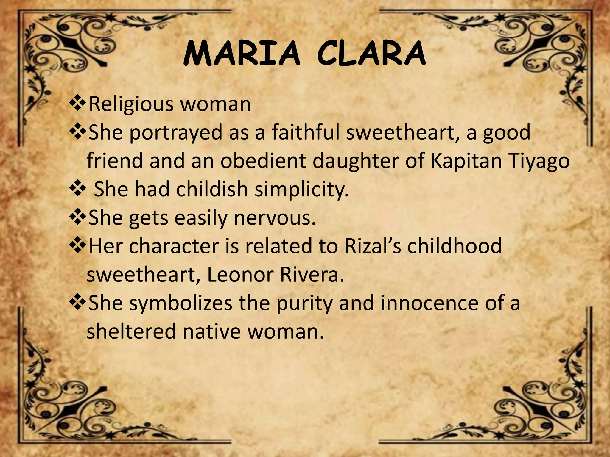 Noli me tangere characters | PPTX