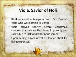 NOLI ME TANGERE - LIFE AND WORKS OF RIZAL | PPT