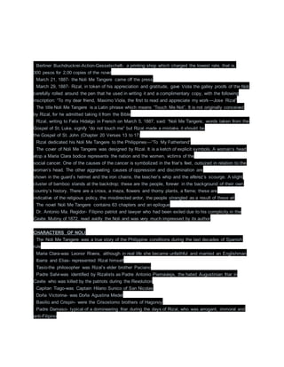Noli me tangere published in berlin | DOCX