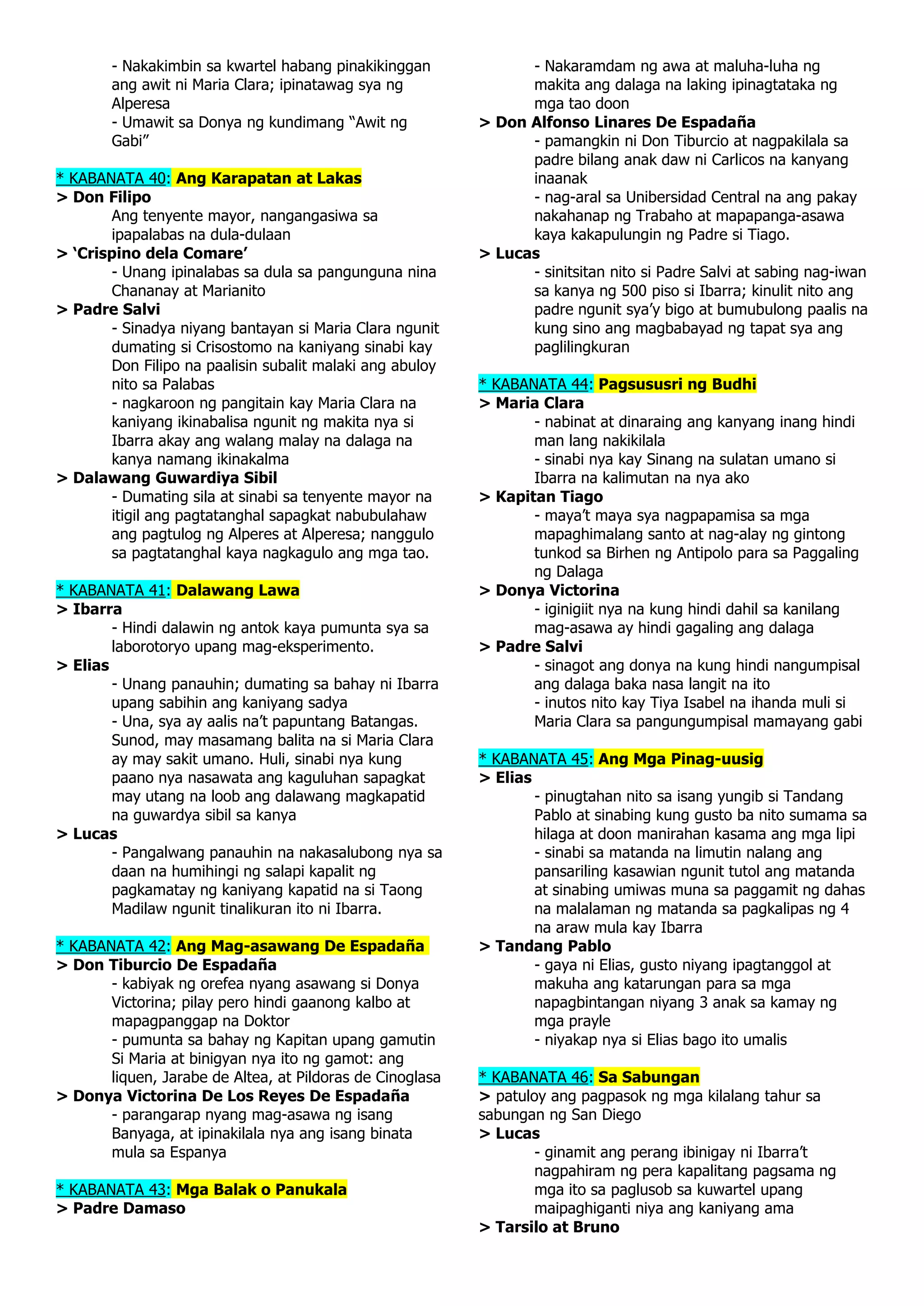 NOLI ME TANGERE (Buod at Pinaikling Bersyon) | PDF