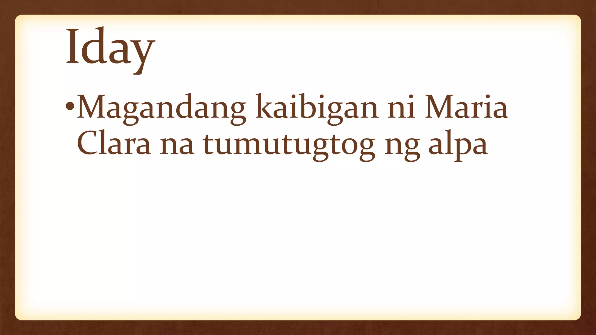 Mga Tauhan sa nobelang Noli me Tangere | PPTX