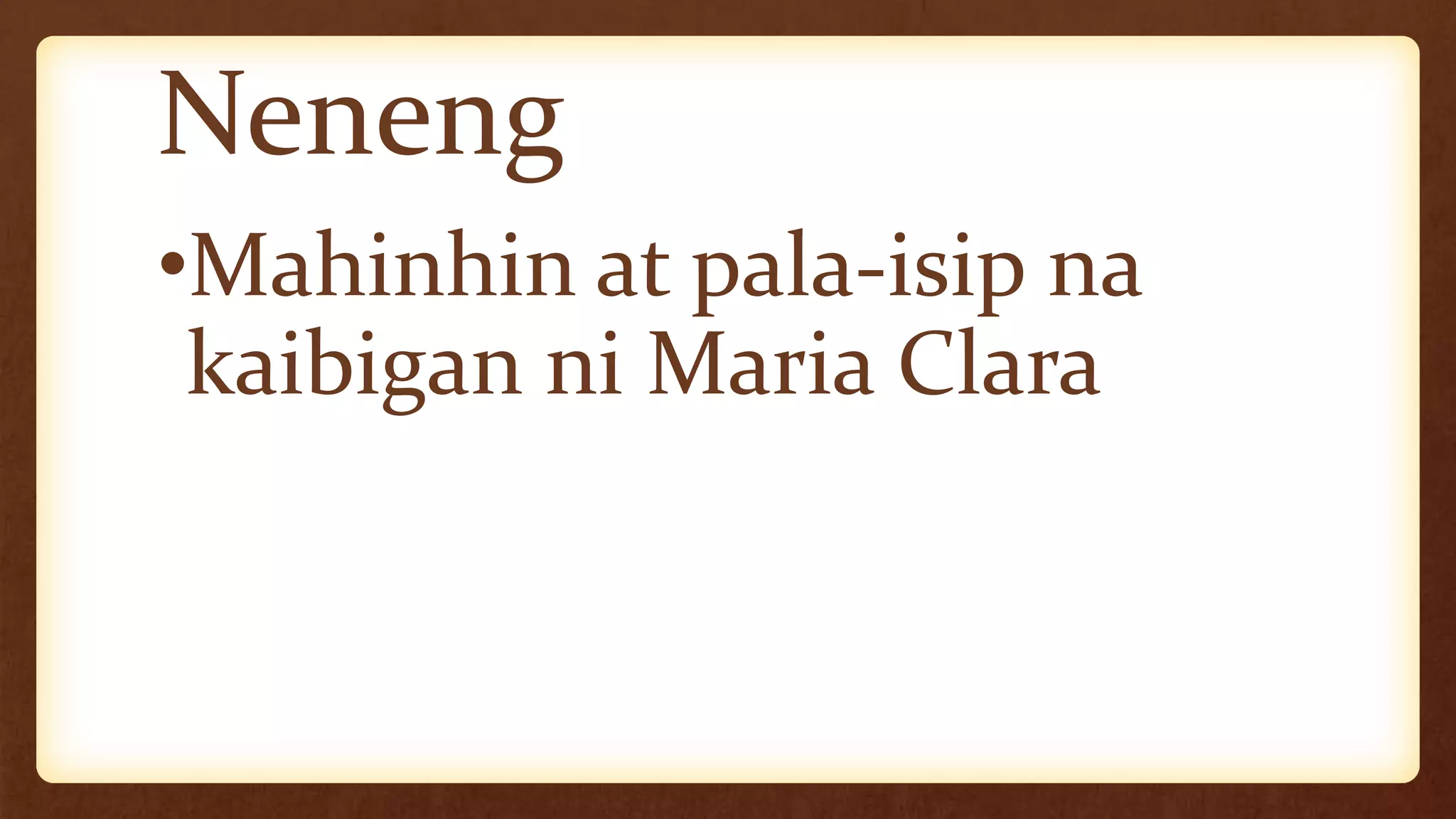 Mga Tauhan sa nobelang Noli me Tangere | PPTX