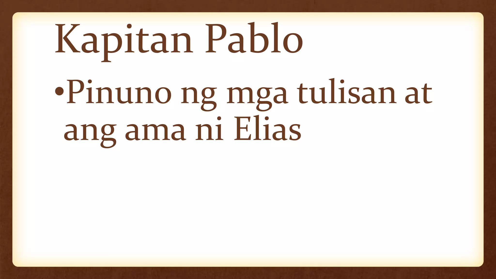 Mga Tauhan sa nobelang Noli me Tangere | PPTX