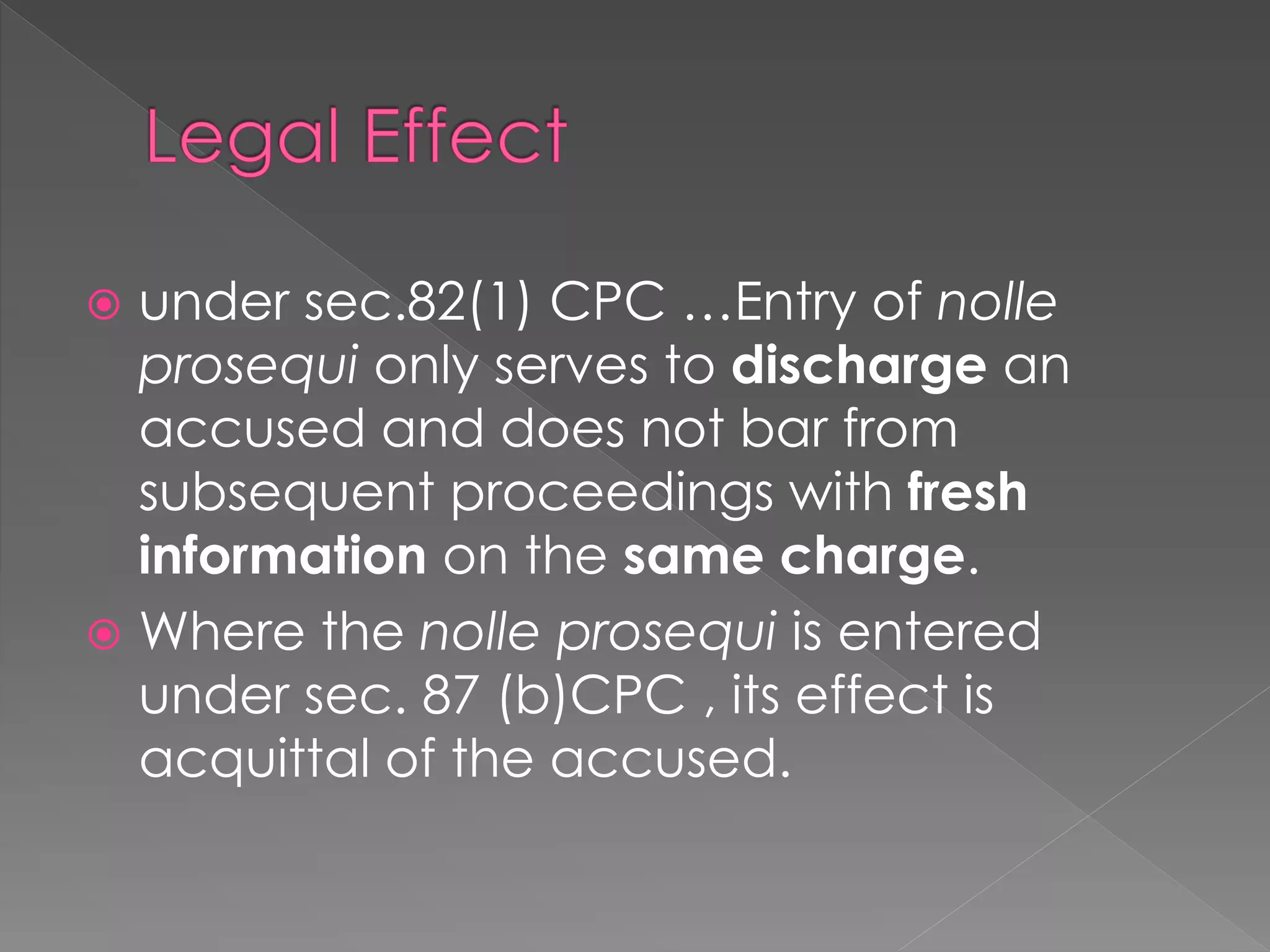 Nolle prosequi, Kenyan Criminal Procedure, Criminal law | PPT
