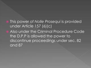 Nolle prosequi, Kenyan Criminal Procedure, Criminal law | PPTX