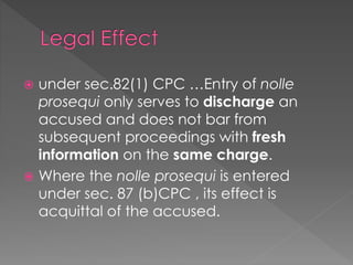 Nolle prosequi, Kenyan Criminal Procedure, Criminal law | PPTX