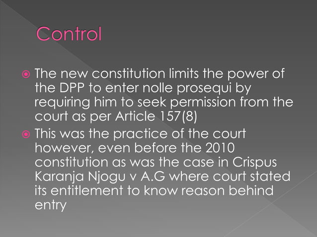 Nolle prosequi, Kenyan Criminal Procedure, Criminal law | PPTX | Law