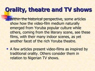 Nollywood into the limelight | PPT