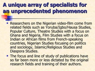 Nollywood into the limelight | PPT