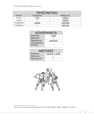 ρήμα nolo - nolui - nolle | PDF