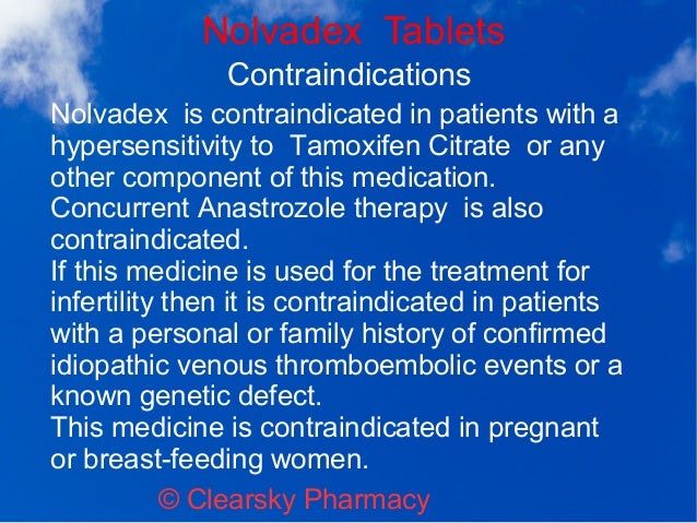 Nolvadex (Tamoxifen Citrate Tablets)