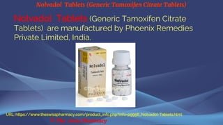 Nolvadol Tablets (Generic Tamoxifen Citrate Tablets) | PDF
