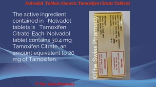 Nolvadol Tablets (Generic Tamoxifen Citrate Tablets) | PDF