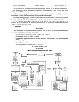 Nom 014-ssa2-1994, cancer cervico uterino | PDF