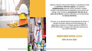 NOM-017-STPS-2024.pptx EQUIPO DE PROTECCION PERSONAL | PPTX