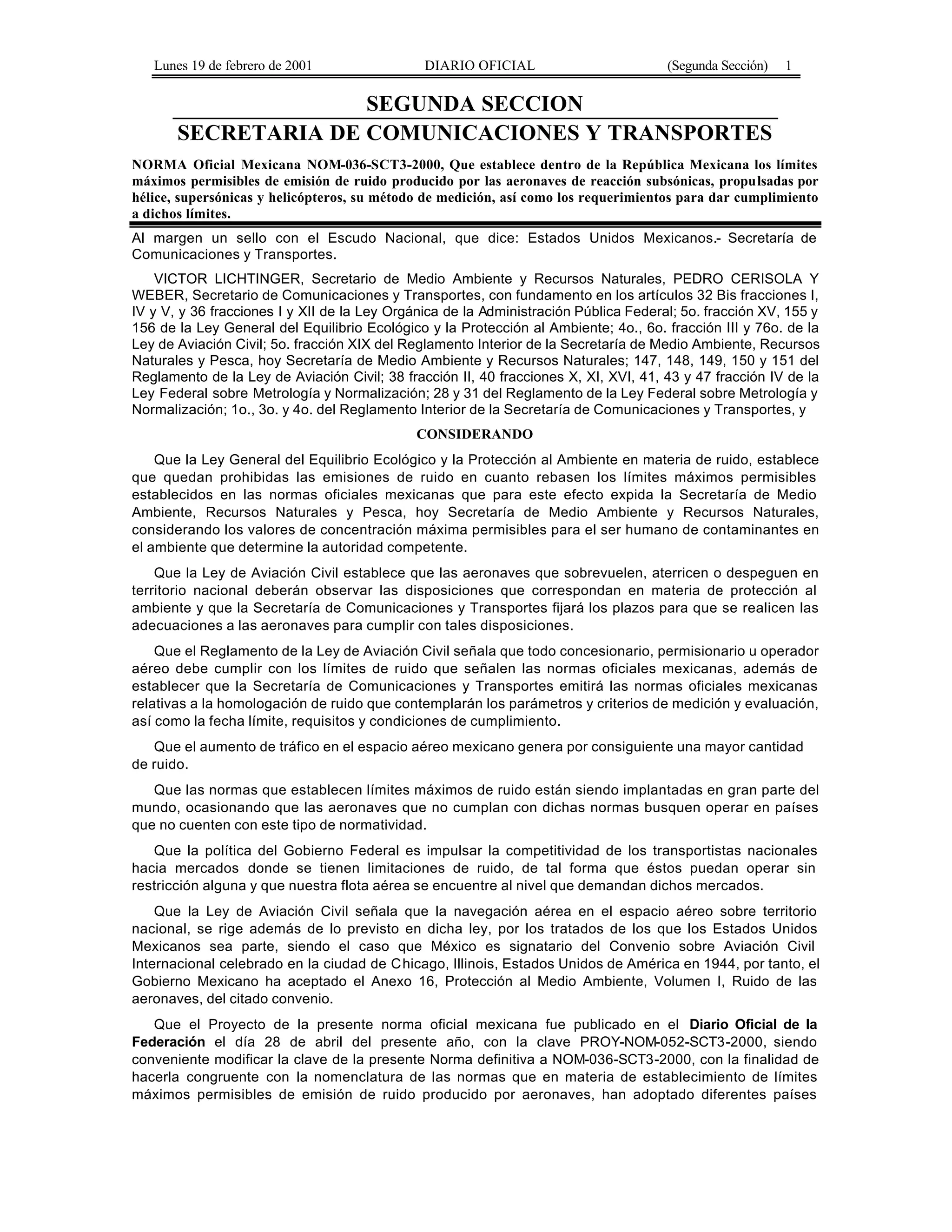 Nom 036-sct3-2000 | PDF