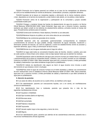 Nom 016 para vigilancia, prevención, manejo y tratamiento de cólera | PDF