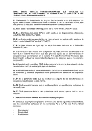 Nom052 semarnat | PDF