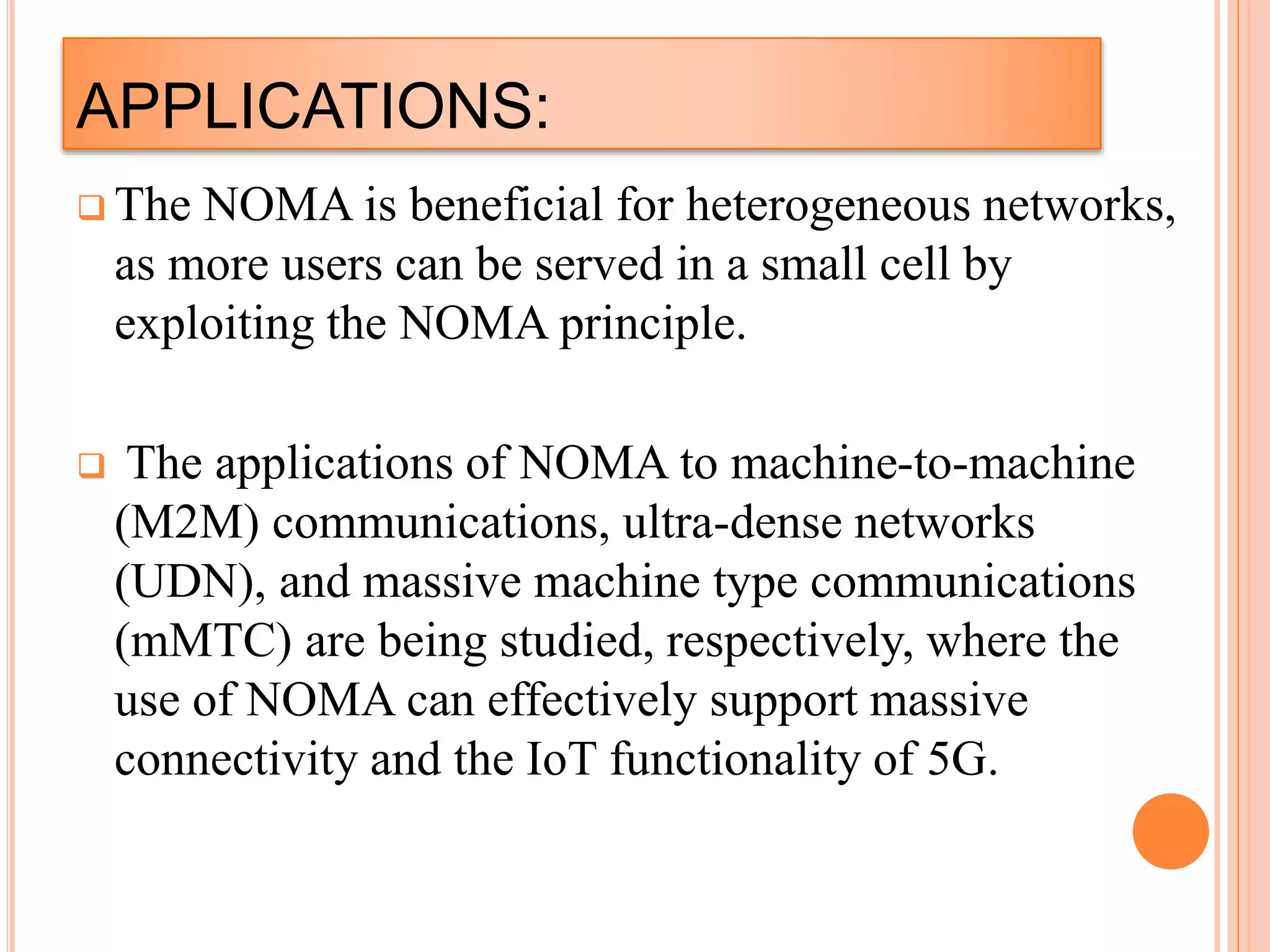 Noma-5G technology | PPTX