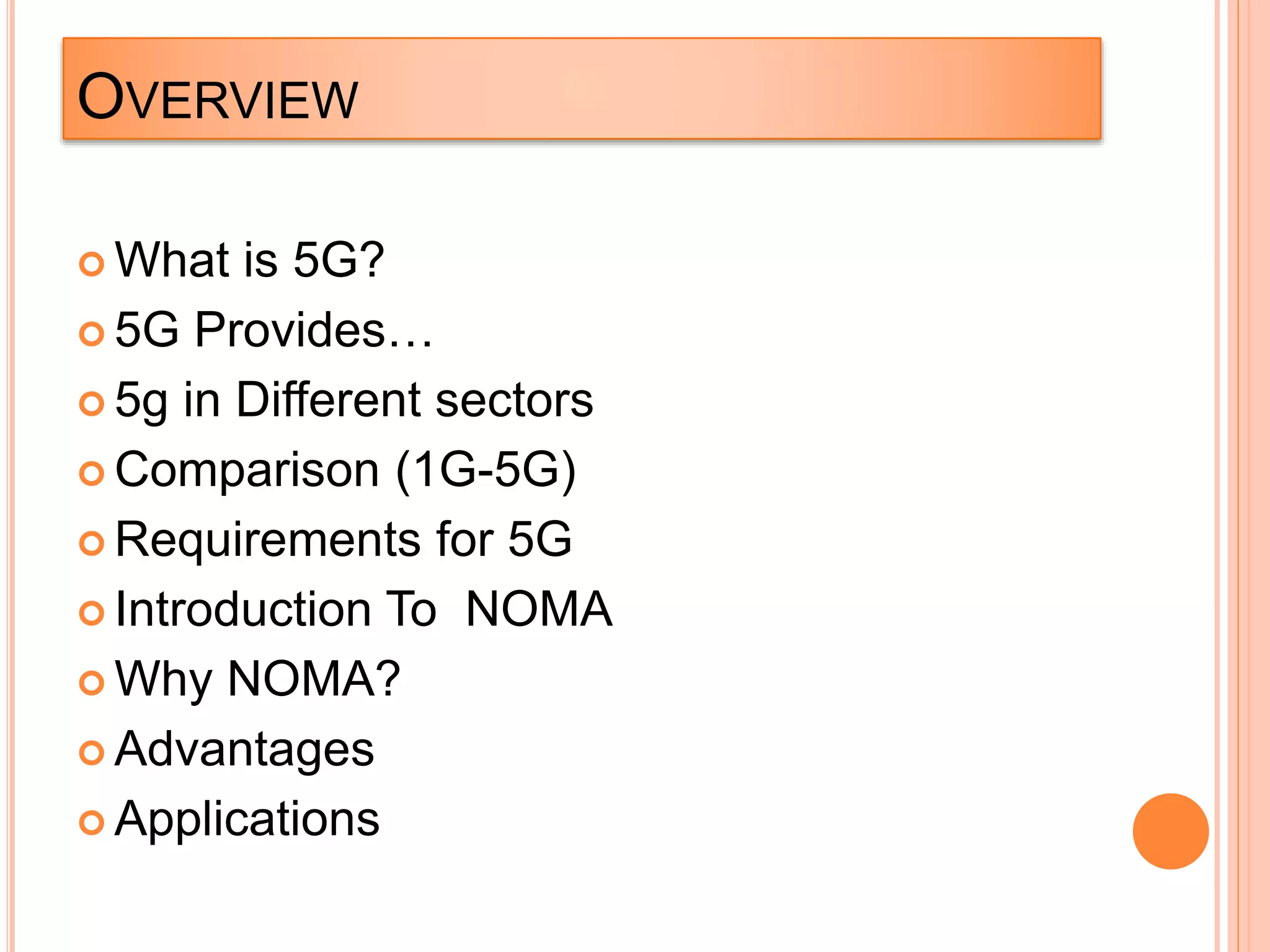 Noma-5G technology | PPTX